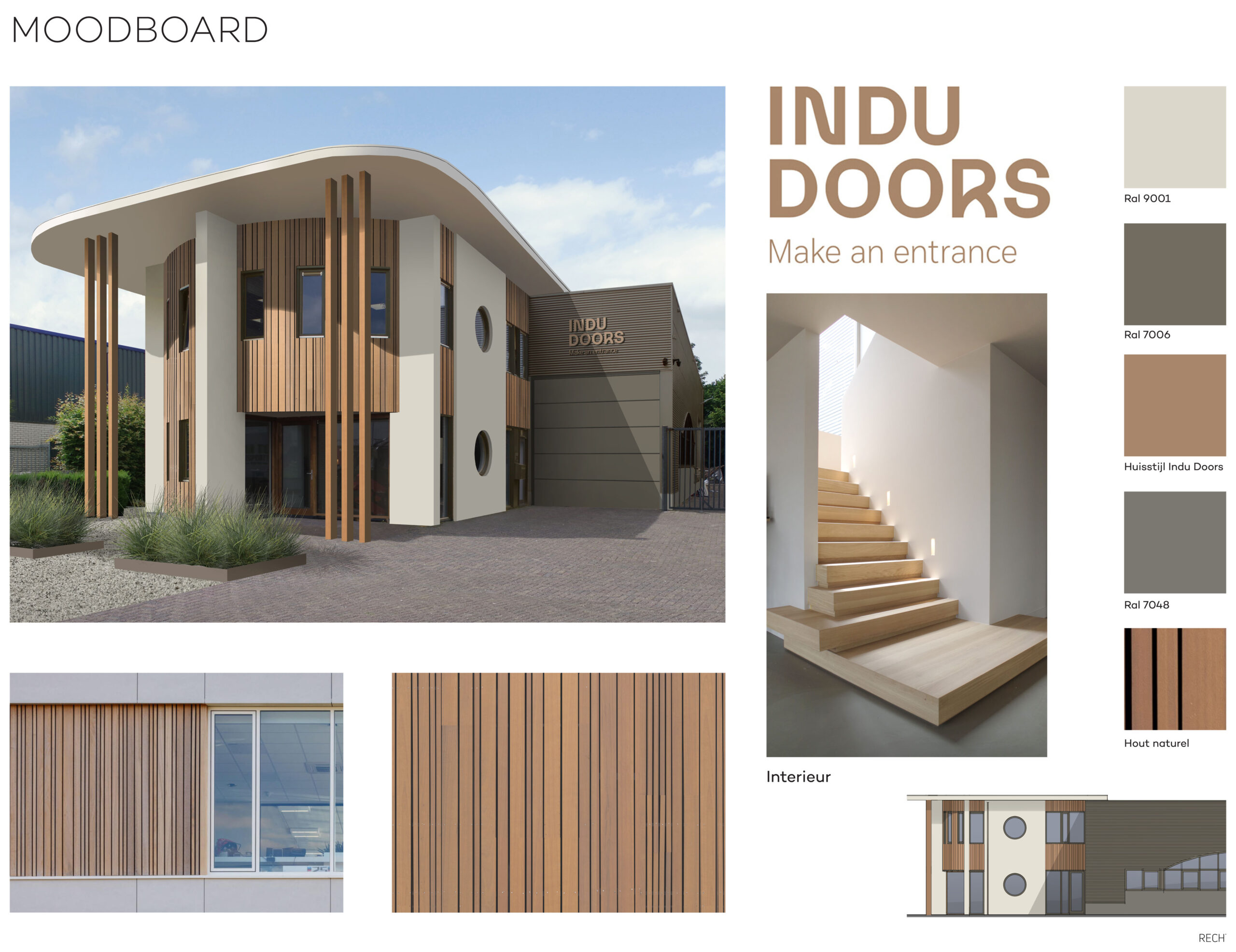 Facelift voor het pand van Indu Doors | Moderne houten bekleding | Mars